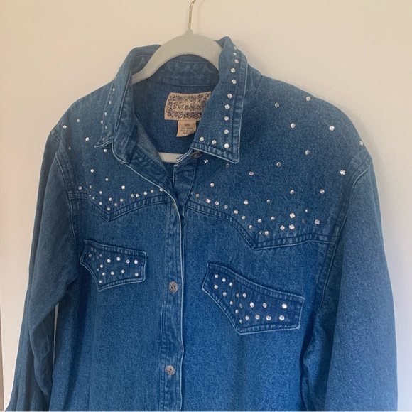 London Blues | Jackets & Coats | Vintage Bedazzled Denim Jacket | Poshmark